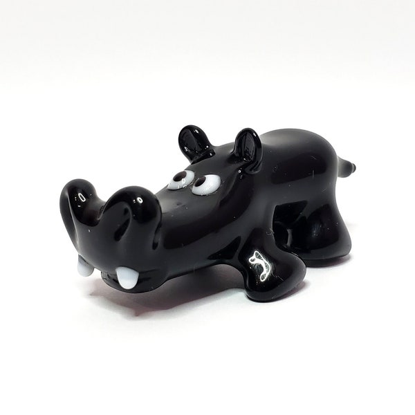 Glass Hippo - Etsy
