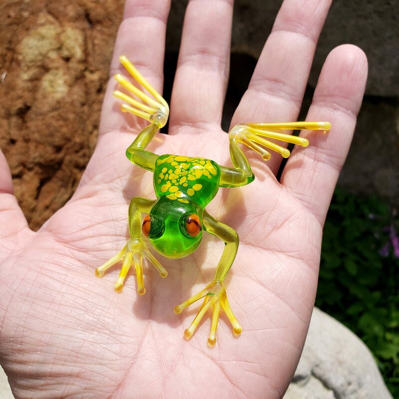 Art Glass Frog - Etsy