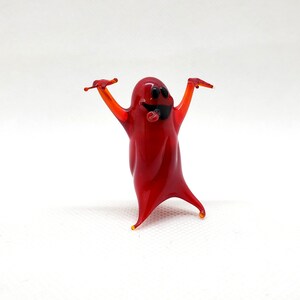 Glass Ghost Figurine, Figurine Ghost, Little Glass Ghost, Miniature ...