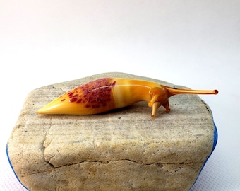 Crazy Slug Figurine, Blown Glass Slug, Art Glass Slug, Slug Collection ...