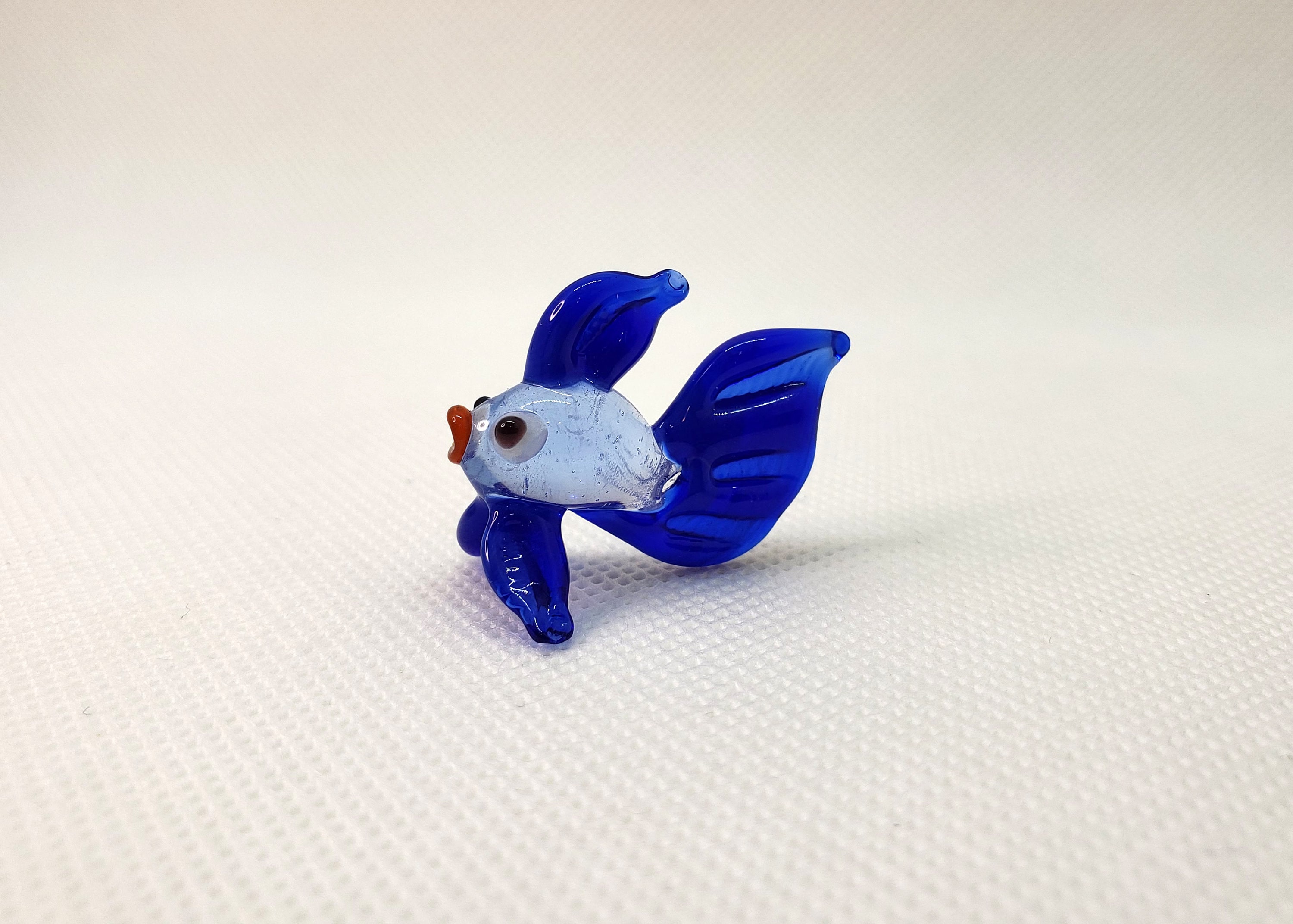 Glass Miniature Fish Glass fish figurine Fish sculpture | Etsy