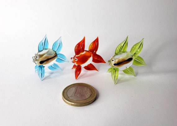 Glass Miniature Fish Glass Fish Figurine Fish Sculpture - Etsy