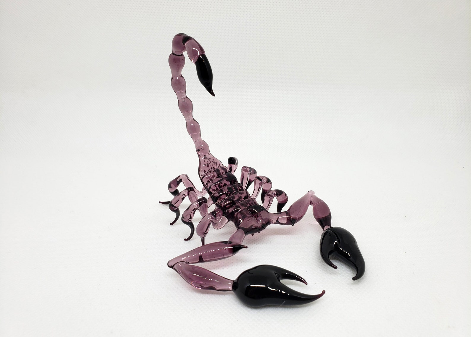 Purple Scorpion Figurine, Purple Glass Scorpion Figurine, Handblown ...