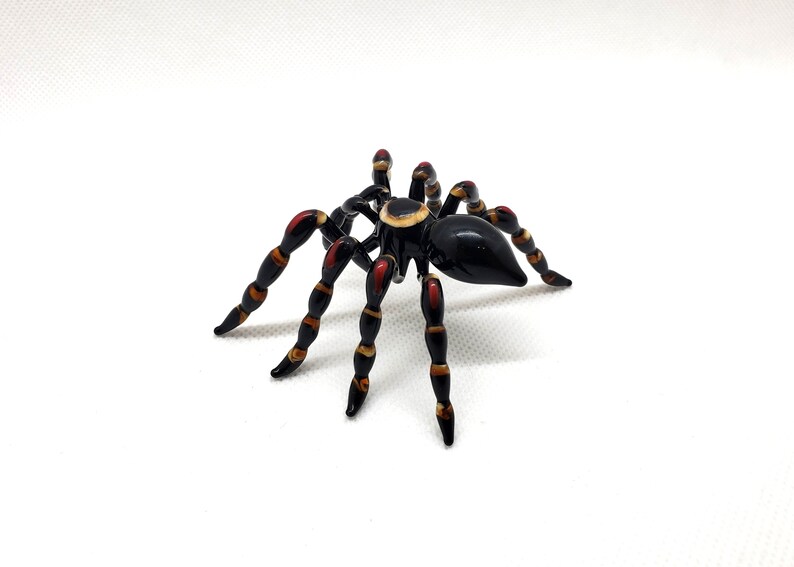 Glass Figurine Tarantula, Hand Blown Glass Tarantula, Blown Glass ...