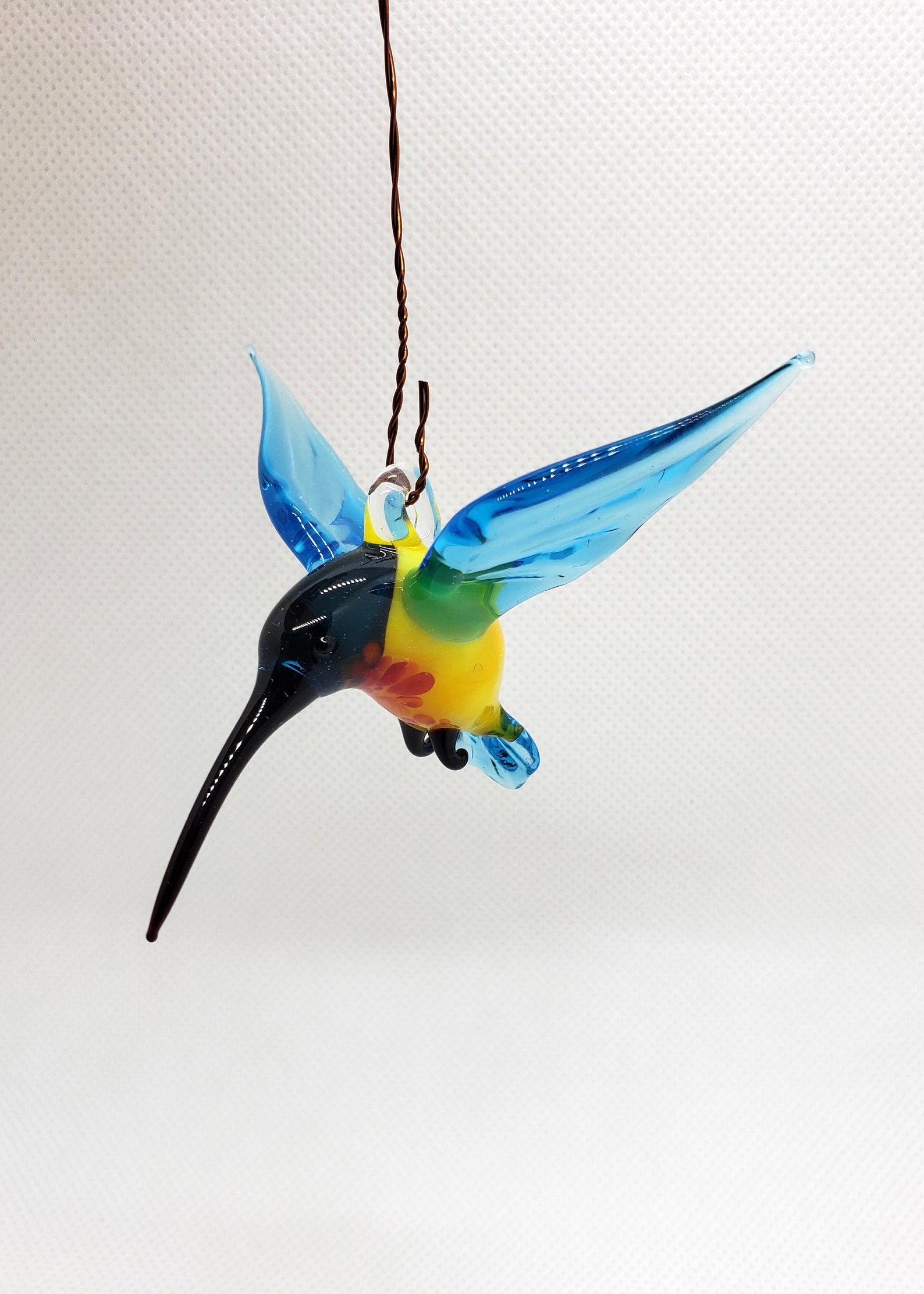 Glass Hummingbird Figurine Flying Birds Hummingbird Glass - Etsy Canada
