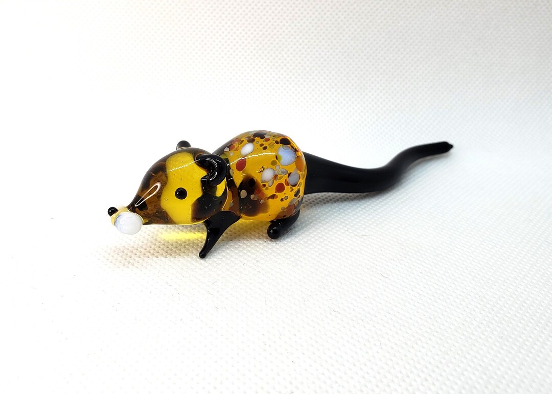 Glass Mouse Figurine, Figurine Blown Glass Mouse, Animals Glass, Mouse ...