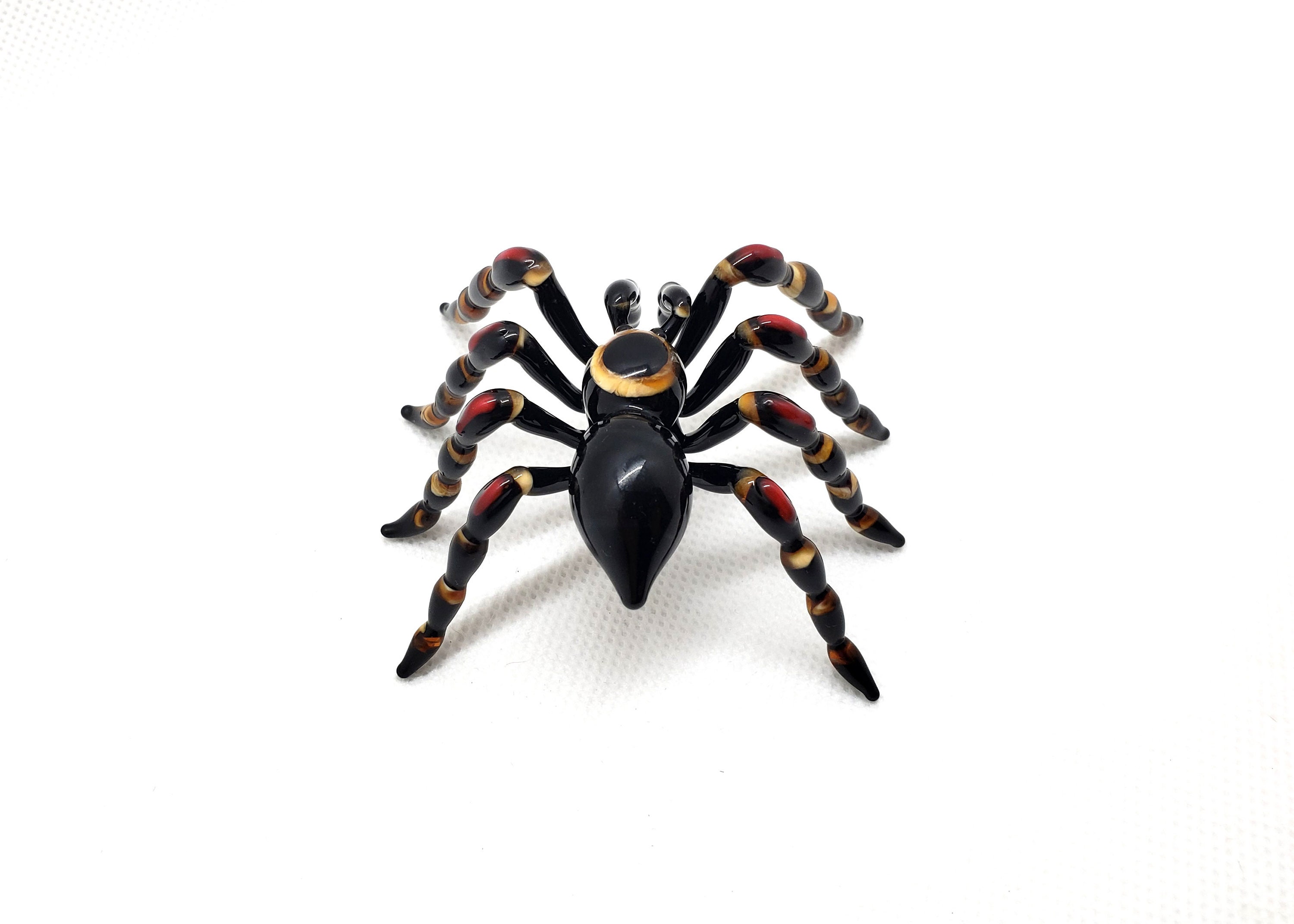 Glass Figurine Tarantula, Hand Blown Glass Tarantula, Blown Glass ...