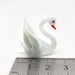 Glass Miniature Swan, Small Glass Figurine, Art Glass Swan, Figurine ...