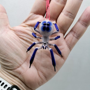 Hanging Glass Spider, Handcrafted Glass Animal, Figurine Blown Glass ...