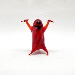 Glass Ghost Figurine, Figurine Ghost, Little Glass Ghost, Miniature ...