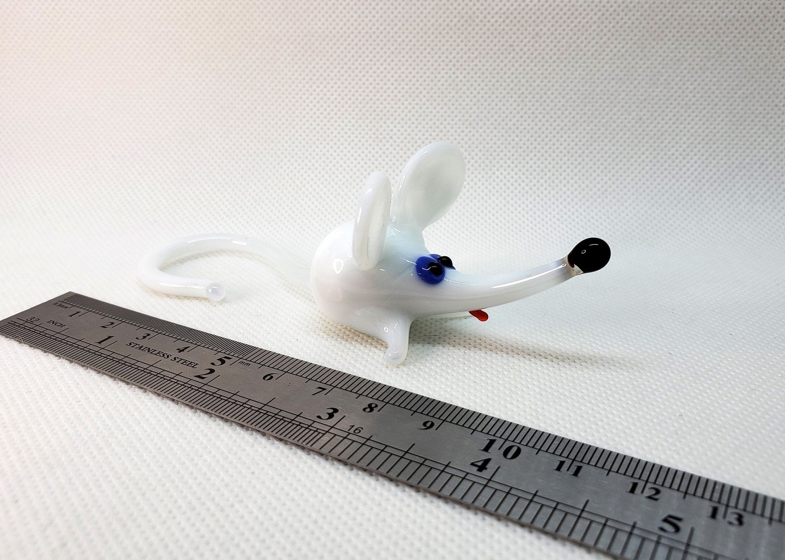 Mouse Figurine Figurine Blown Glass Mouse Mouse Animals | Etsy