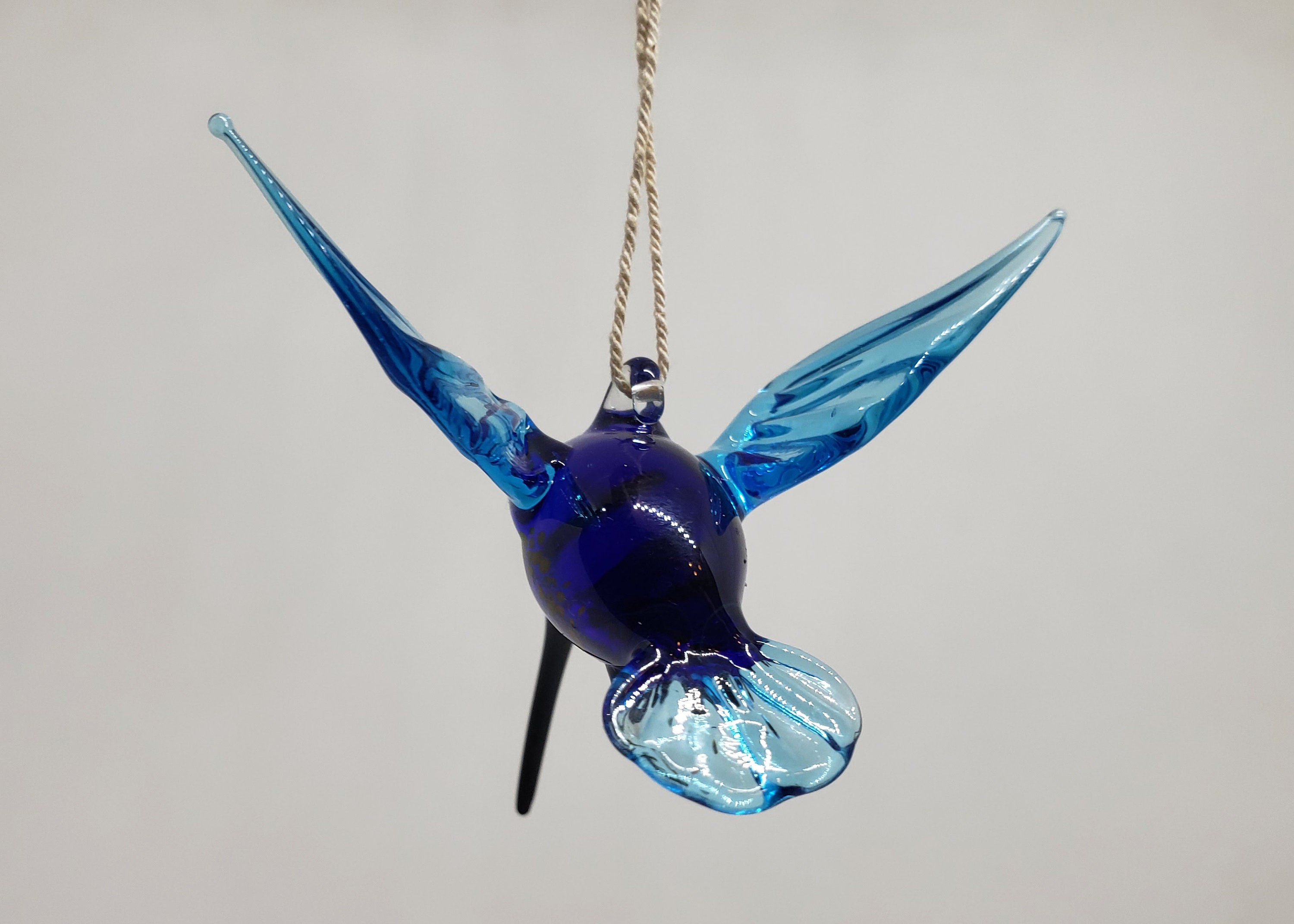 Glass Hummingbird figurine Flying birds hummingbird Glass | Etsy