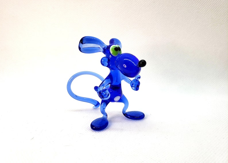 Rat Figurine Figurine Blown Glass Rat Rat Animals Glass - Etsy