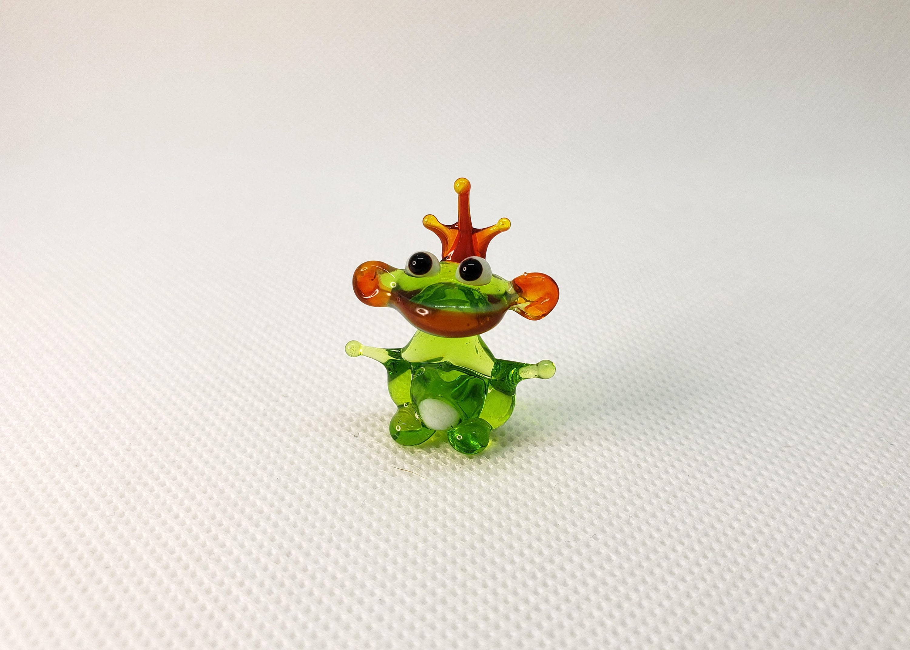 Glass Miniature Frog Blown Glass Glass Frog Miniature - Etsy UK