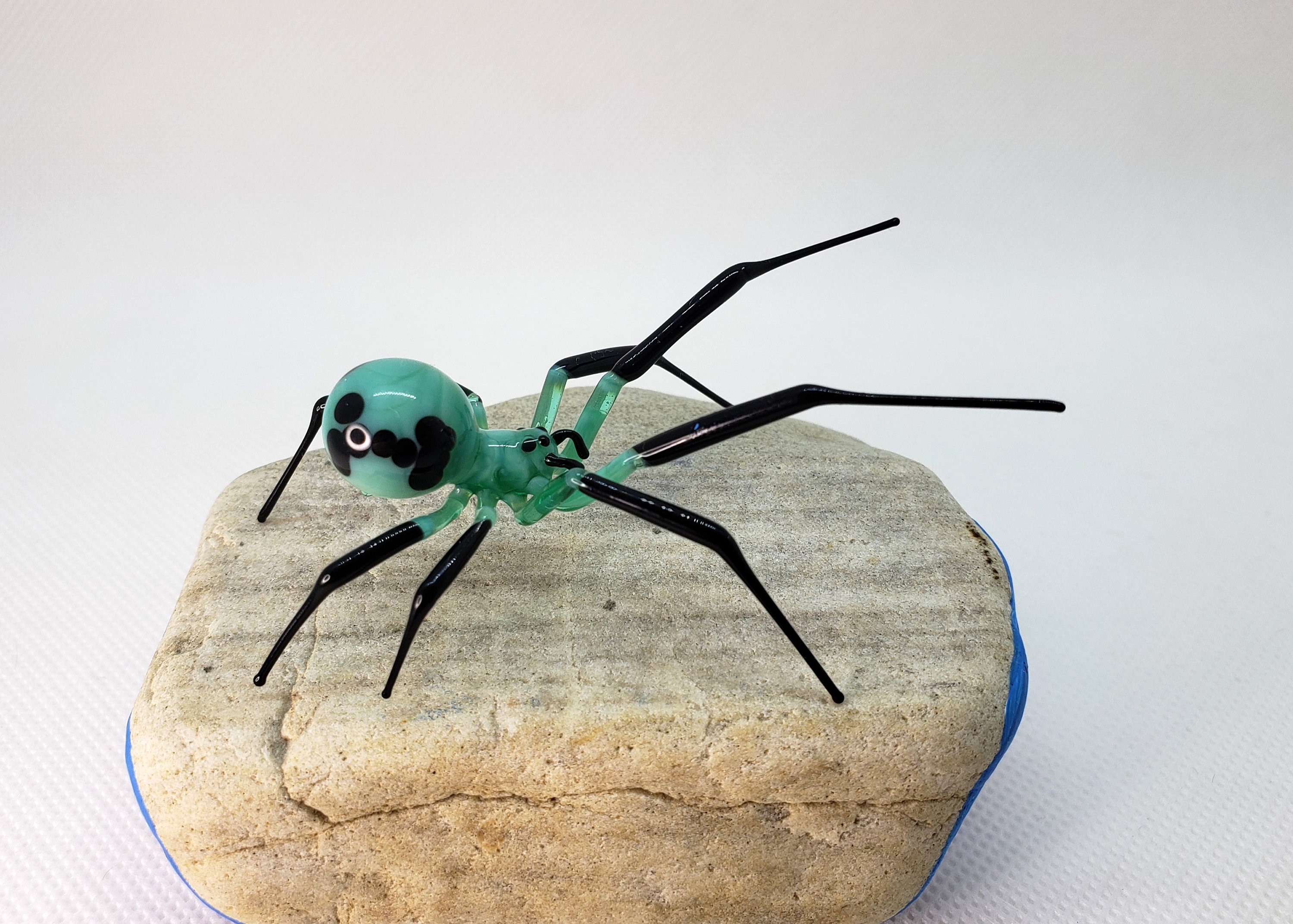 Spider Figurine, Art Glass Spider Figurine, Figurine Blown Glass Spider ...