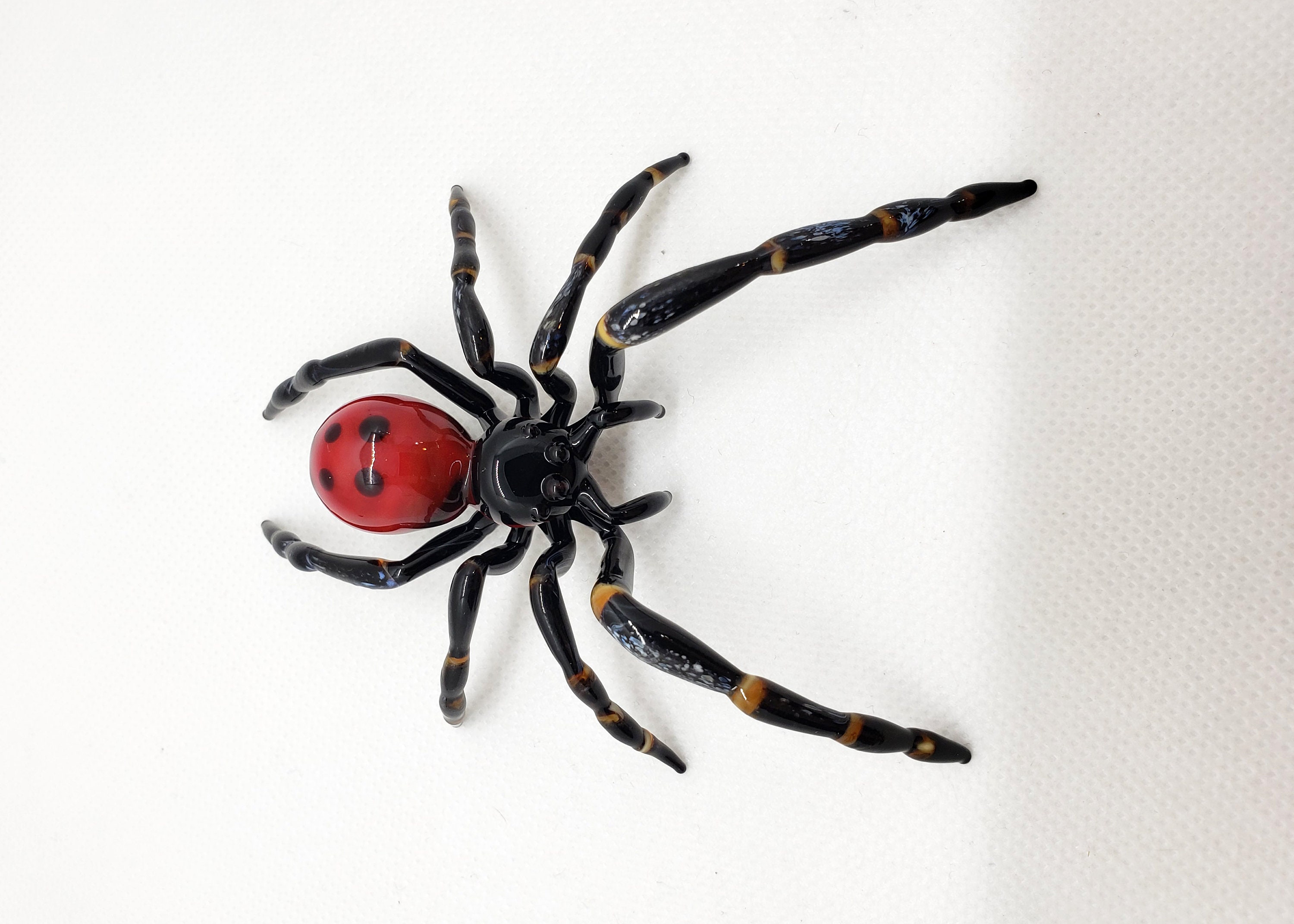Tarantula Glass Figurine, Hand Blown Glass Tarantula, Blown Glass ...