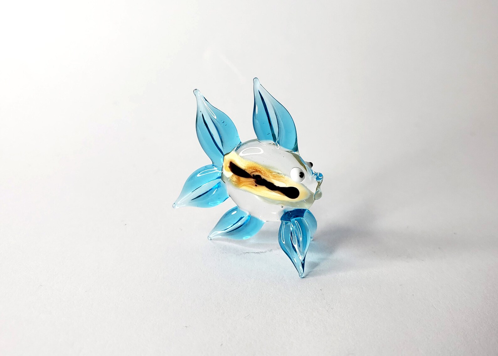 Glass Miniature Fish, Glass Fish Figurine, Fish Sculpture, Glass ...