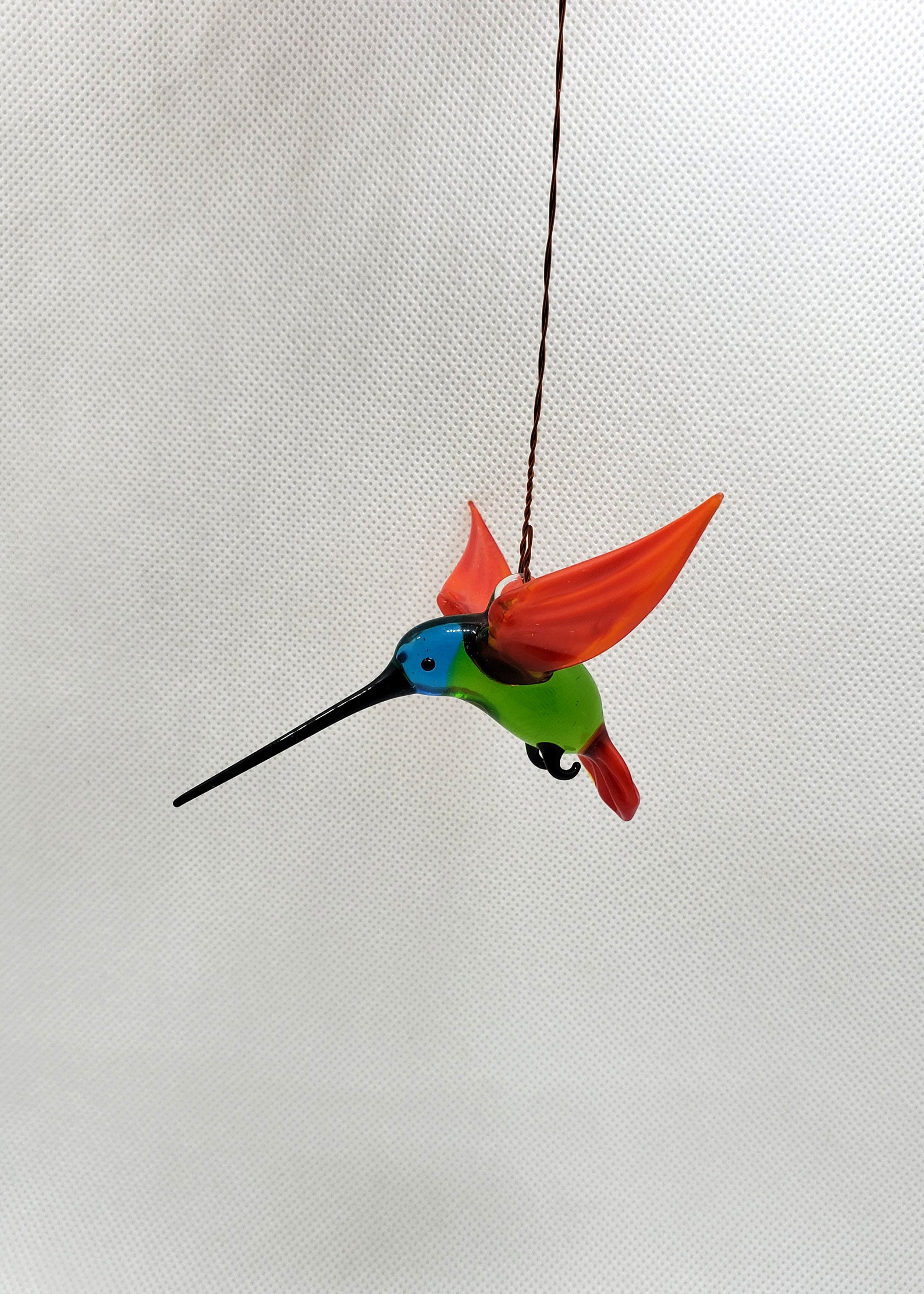 Glass Hummingbird Figurine Flying Birds Hummingbird Glass - Etsy