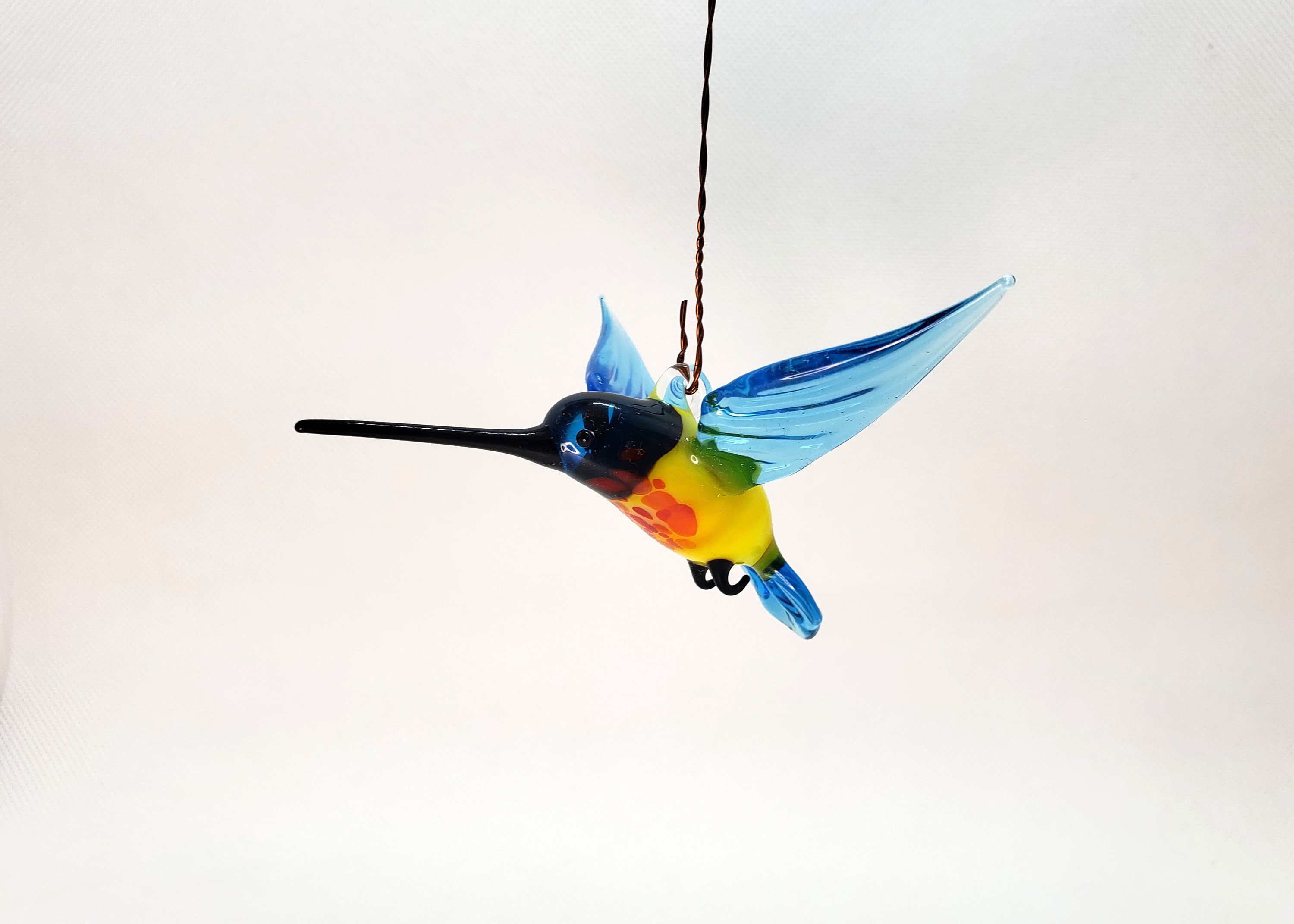 Hummingbird Figurine Flying Birds Hummingbird Glass Animals | Etsy