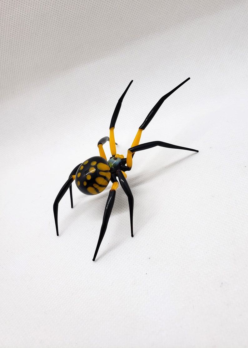 Yellow Spider Figurine Handcrafted Glass Animal Figurine - Etsy