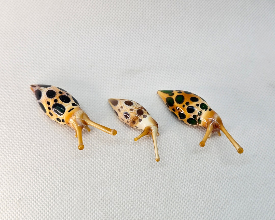 Slug Family, Blown Glass Slug, Art Glass Slug, Slug Collection, Glass ...