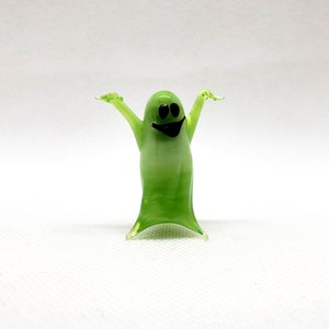 Glass Ghost Figurine, Figurine Ghost, Little Glass Ghost, Miniature ...