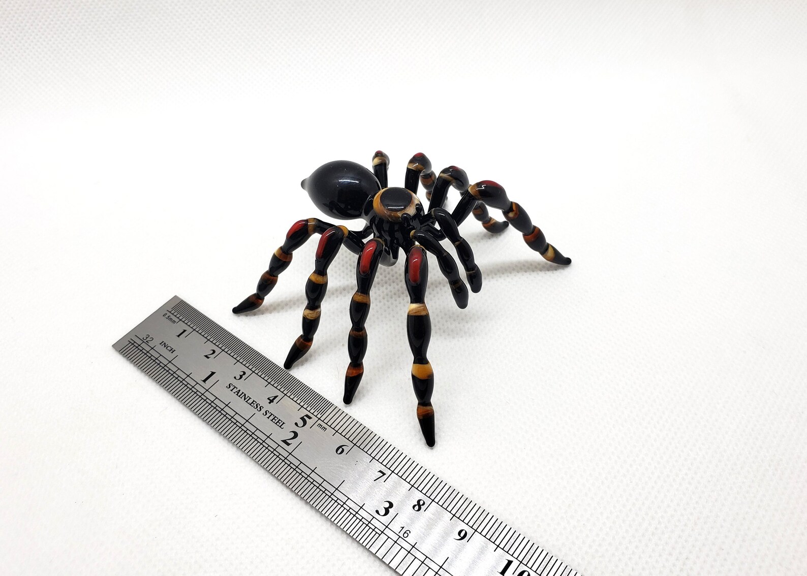 Glass Figurine Tarantula, Hand Blown Glass Tarantula, Blown Glass ...