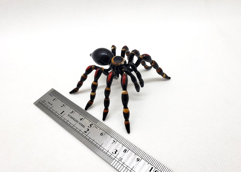 Glass Figurine Tarantula, Hand Blown Glass Tarantula, Blown Glass ...