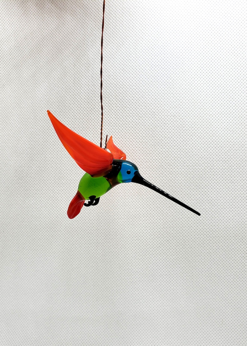 Glass Hummingbird Figurines