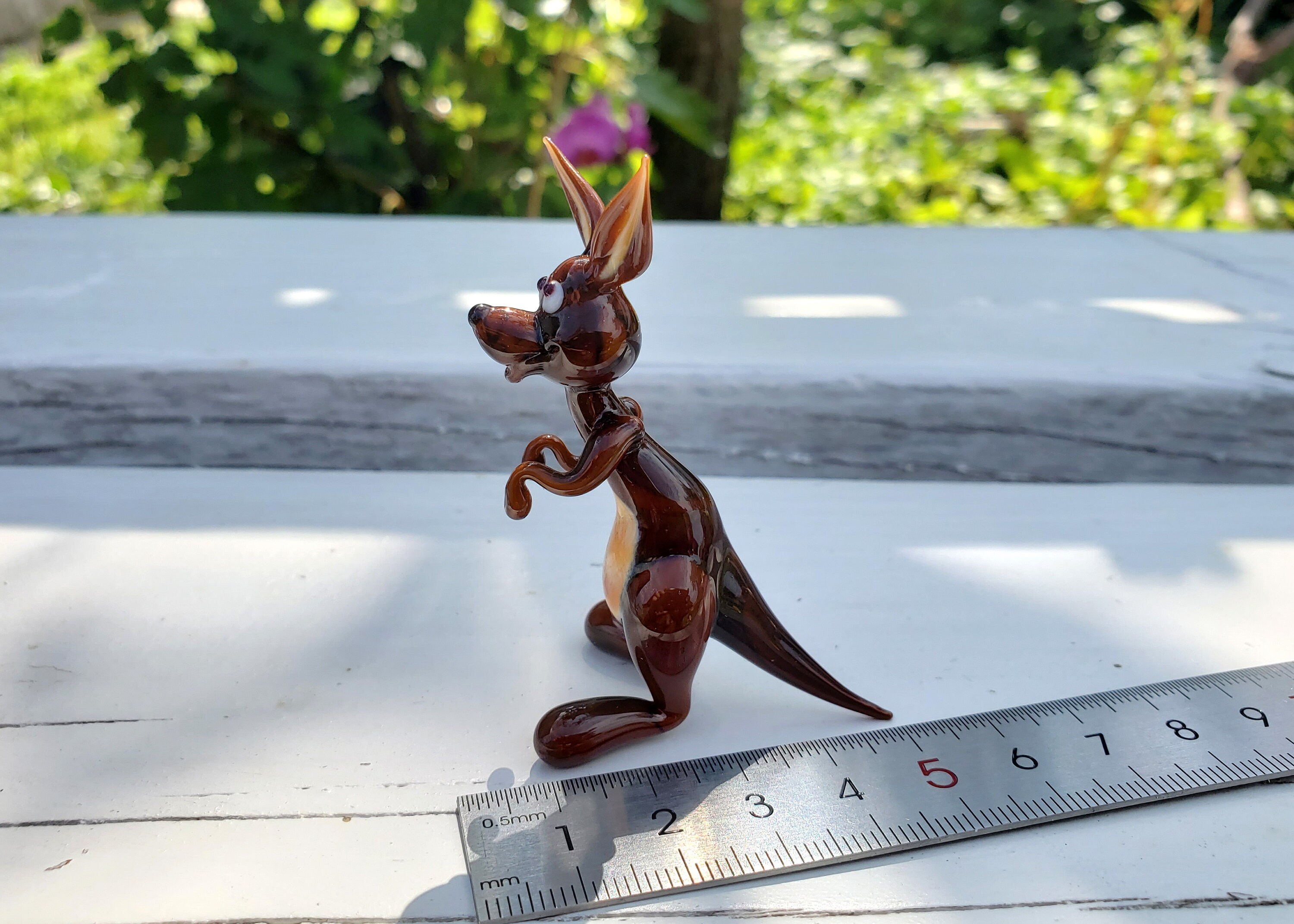Kangaroo Glass Figurine Handmade Blown Glass Art Figurine - Etsy