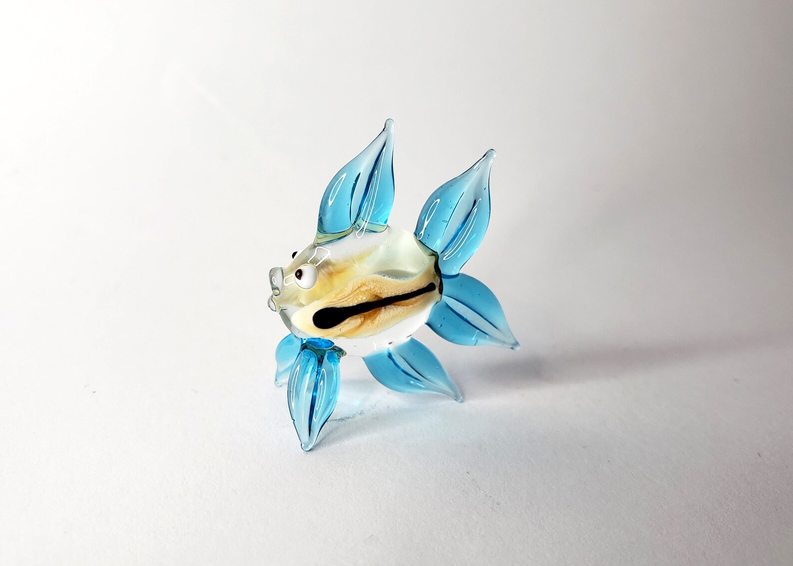 Glass Miniature Fish, Glass Fish Figurine, Fish Sculpture, Glass ...