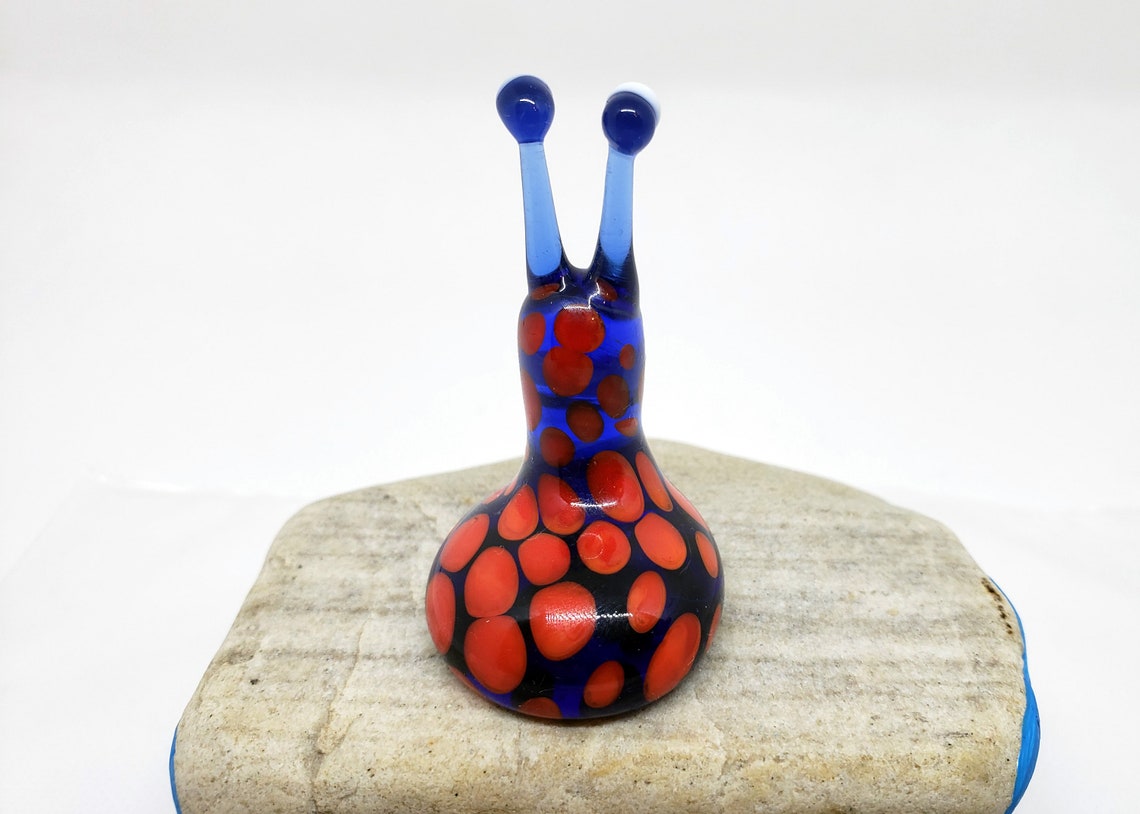 Crazy Slug Blown glass slug Art glass Slug Slug collection | Etsy