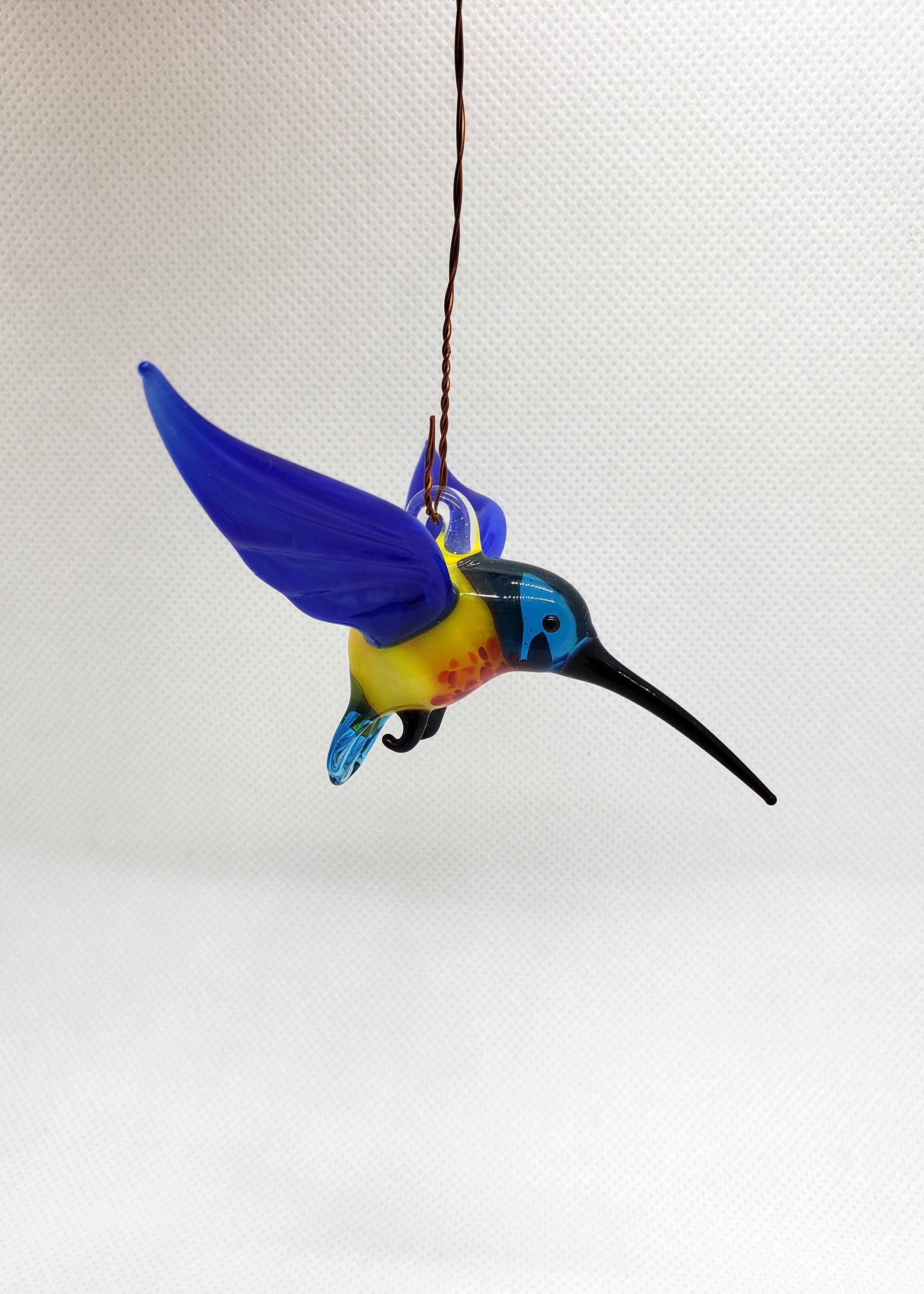 Glass Hummingbird figurine Flying birds hummingbird Glass | Etsy