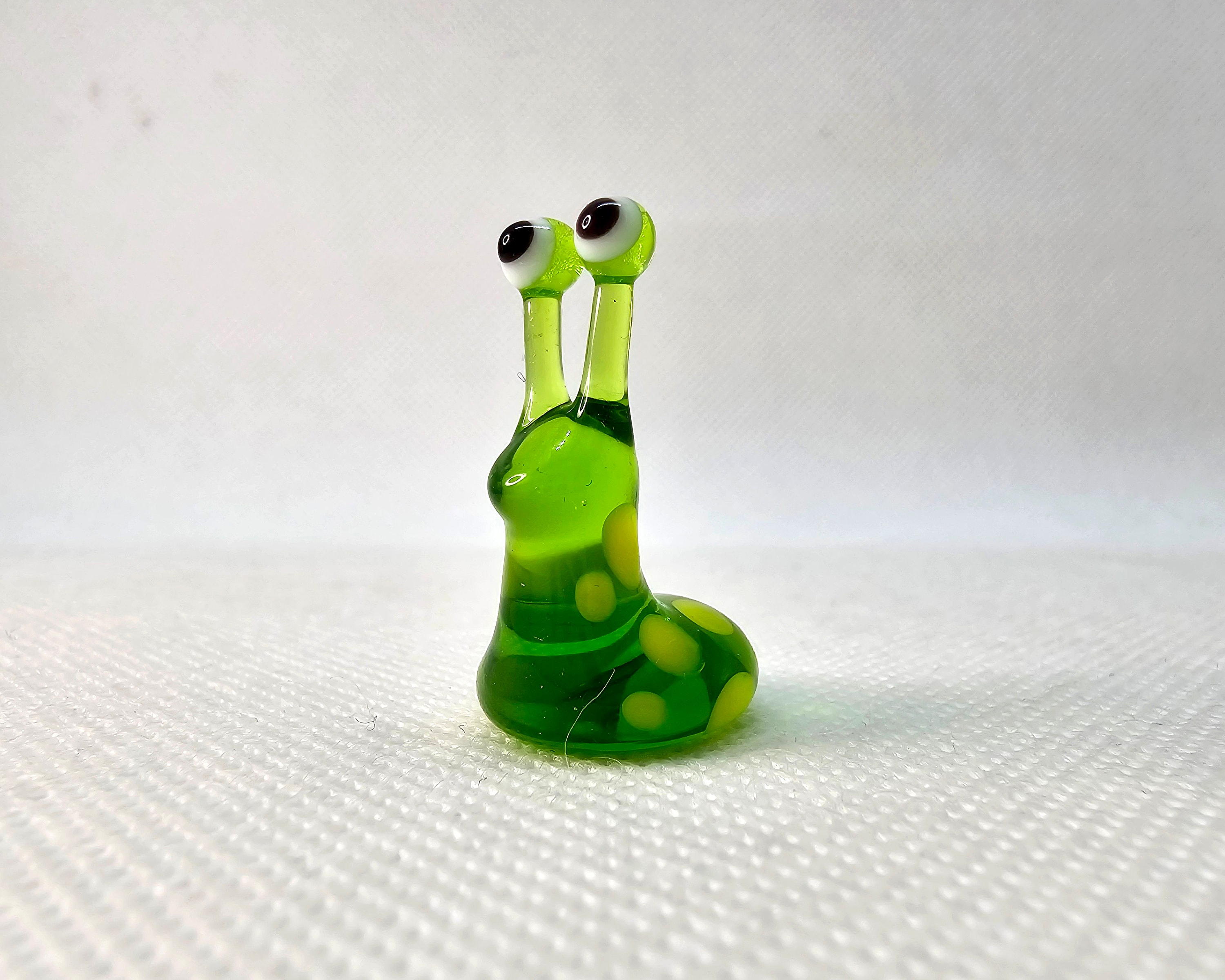 Miniature Crazy Slug, Blown Glass Slug, Art Glass, Glass Slug Miniature ...