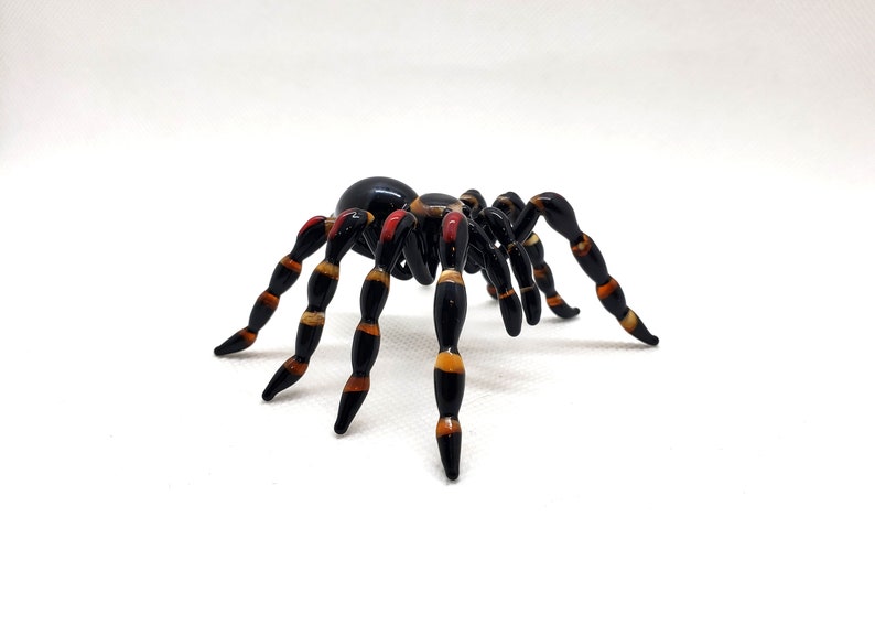 Glass Figurine Tarantula, Hand Blown Glass Tarantula, Blown Glass ...