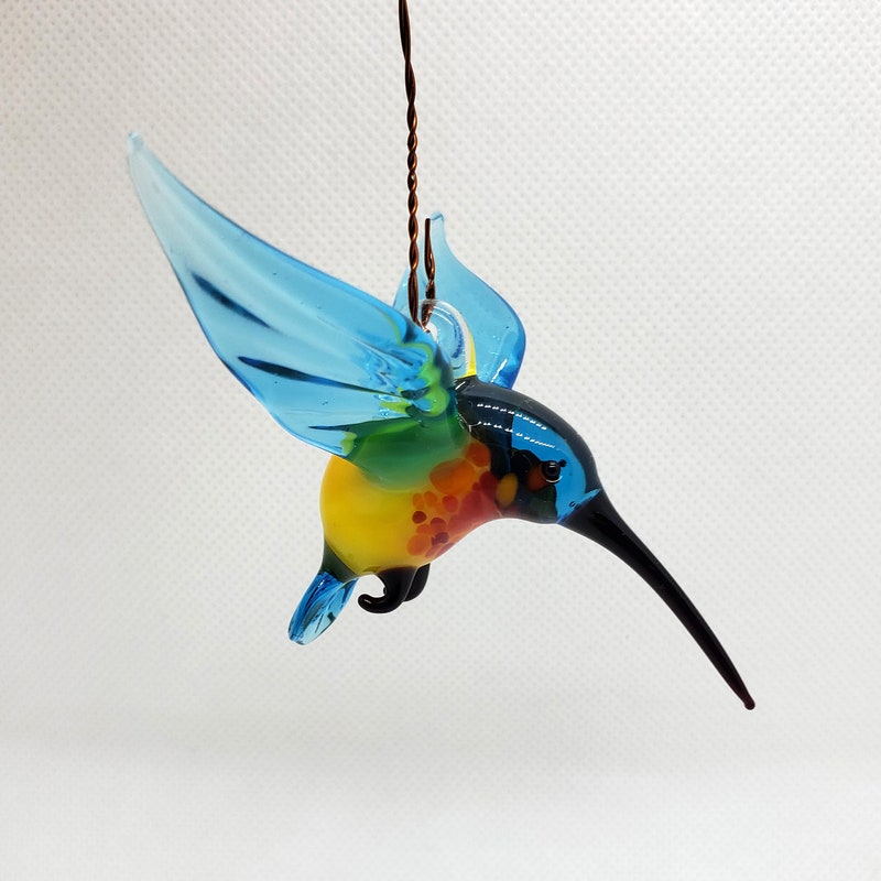 Glass Hummingbird - Etsy