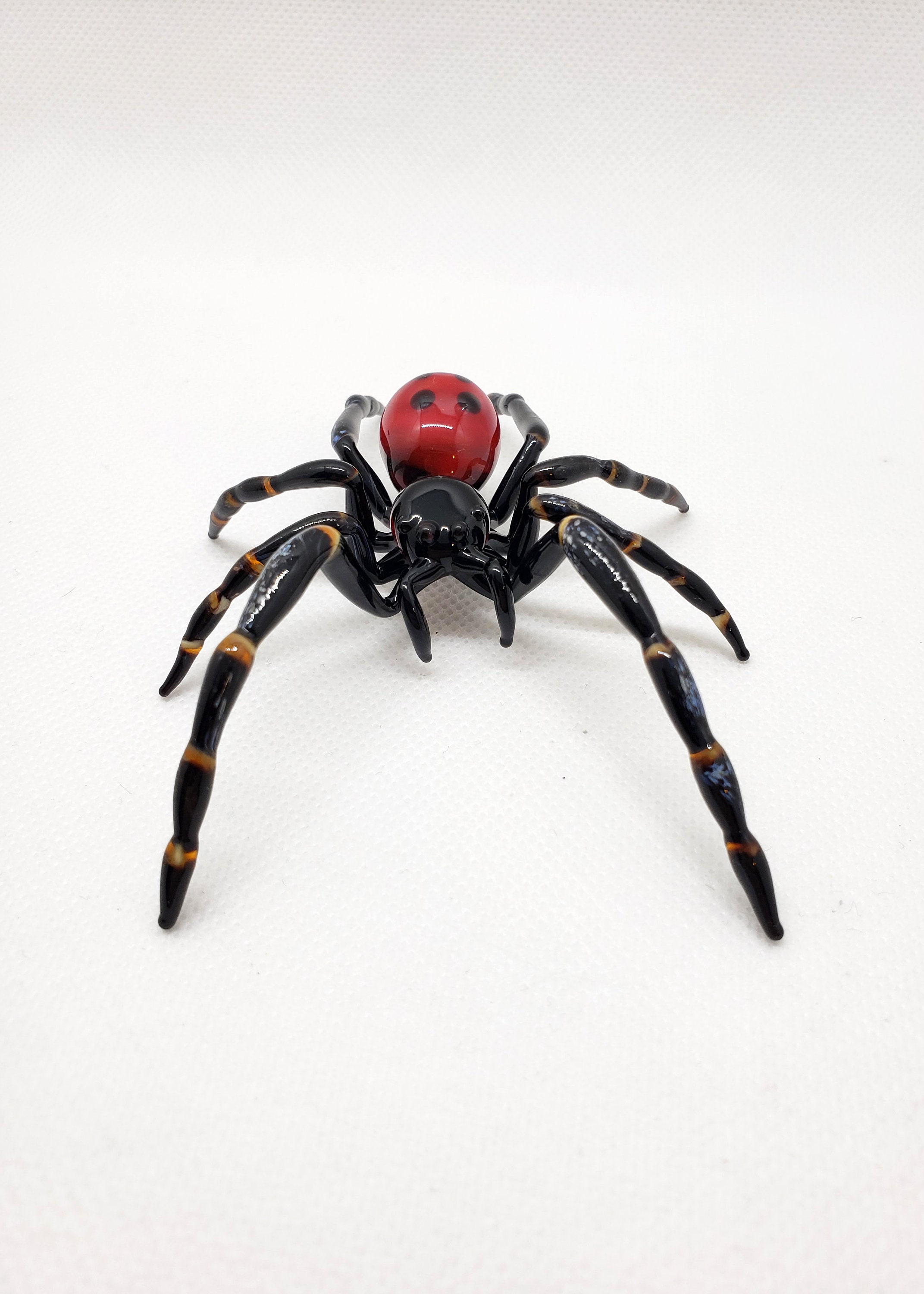 Tarantula Glass Figurine, Hand Blown Glass Tarantula, Blown Glass ...