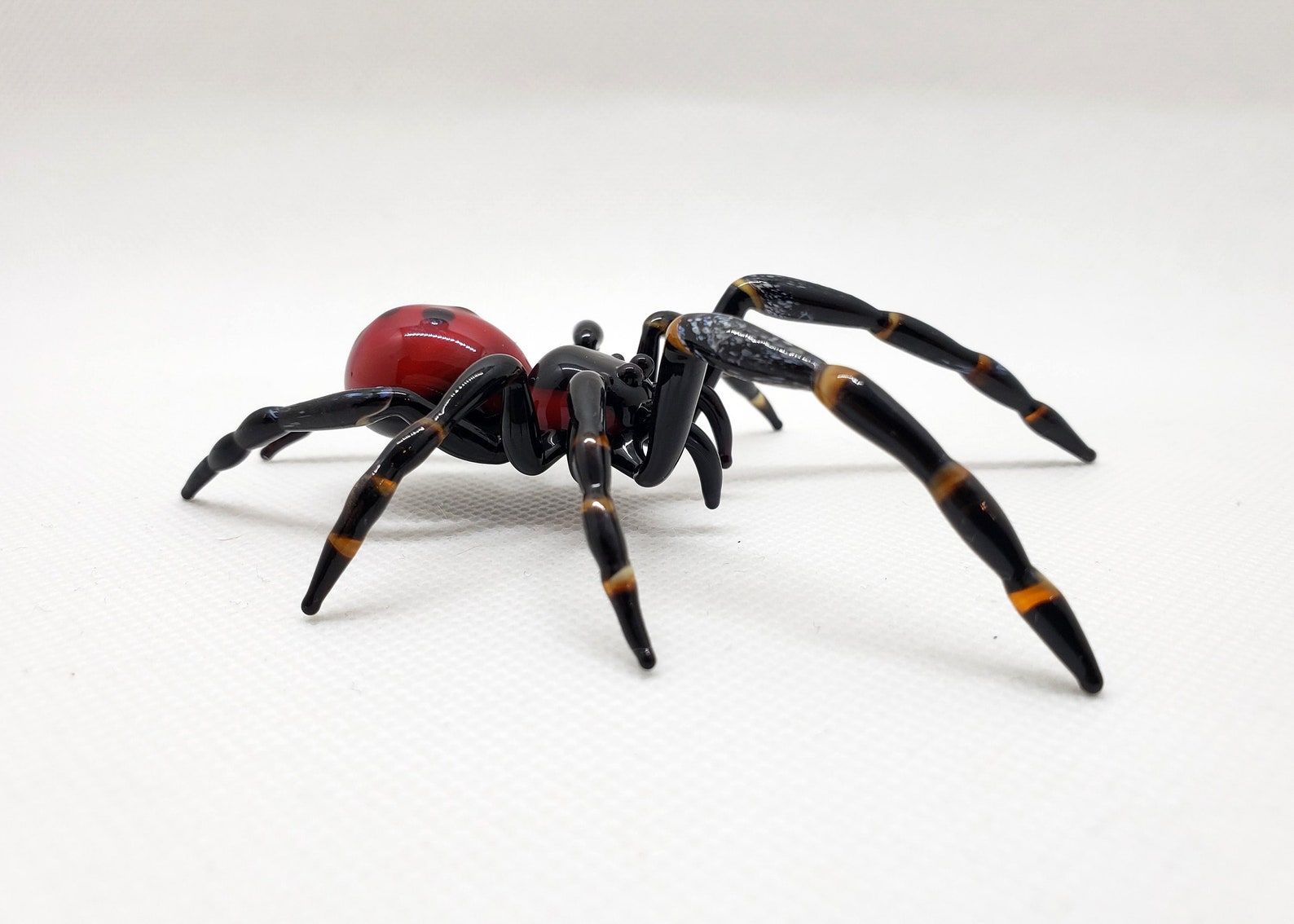 Tarantula Glass Figurine, Hand Blown Glass Tarantula, Blown Glass ...