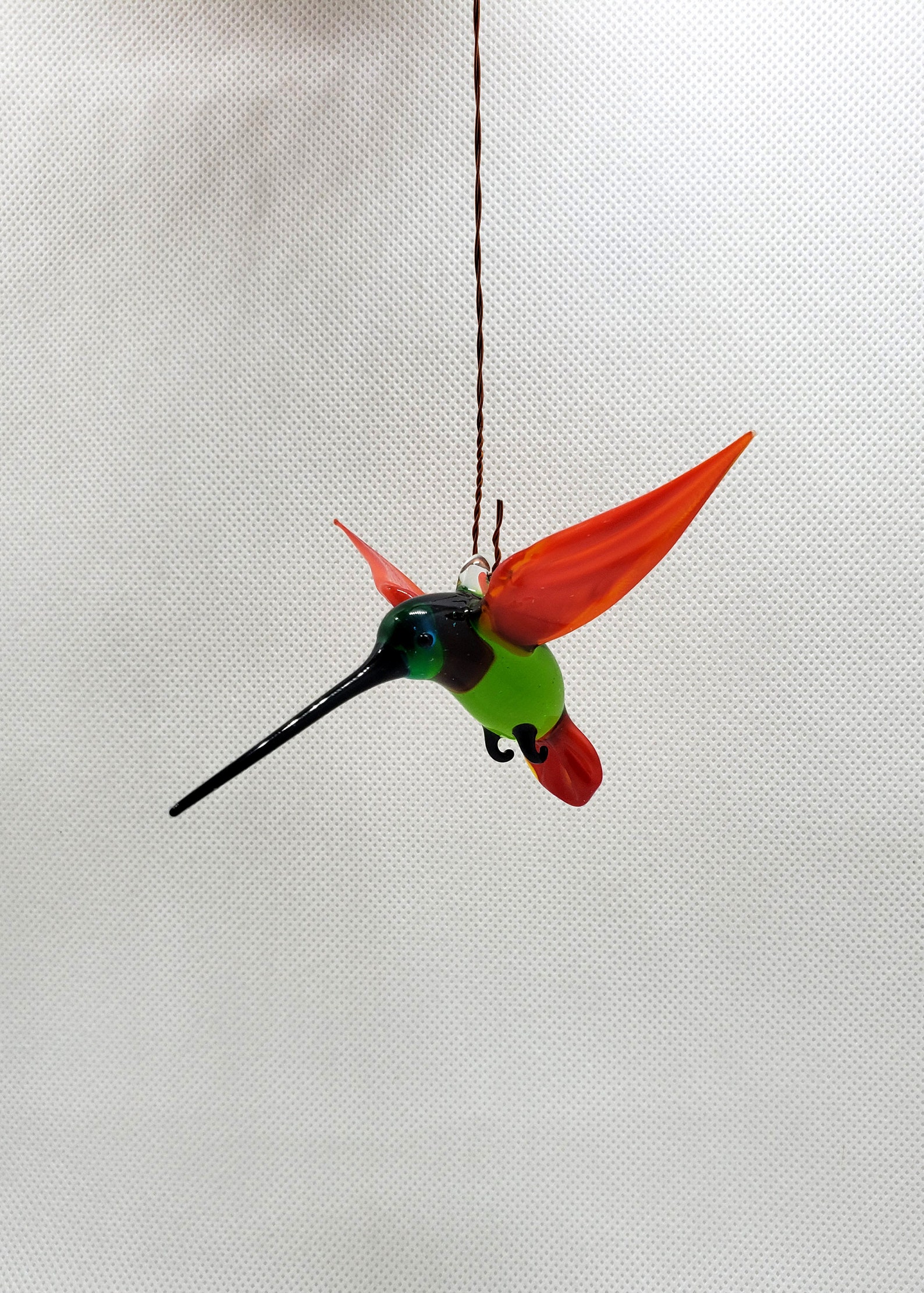 Glass Hummingbird Figurine Flying Birds Hummingbird Glass - Etsy