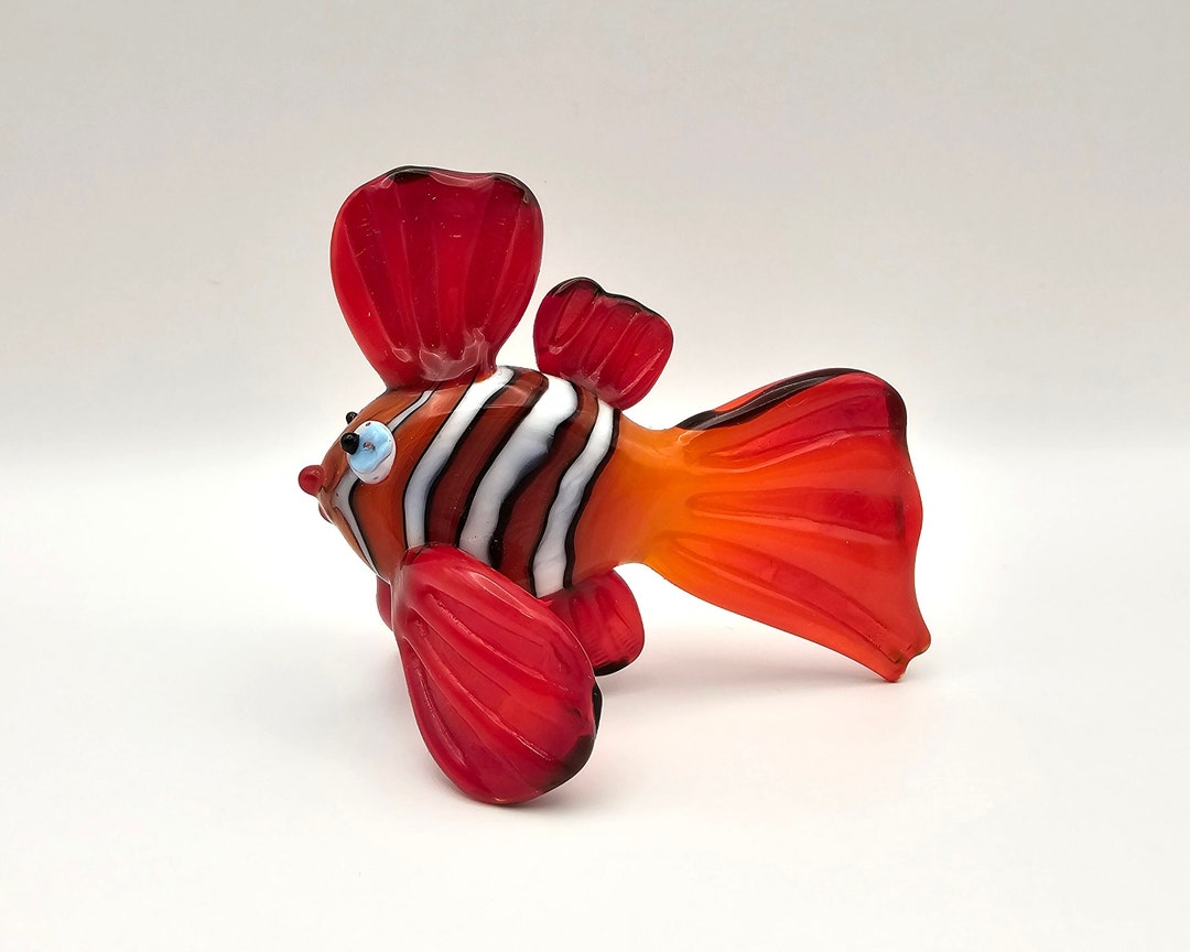 Sea Fish, Glass Fish Sculpture, Blown Glass Fish, Art Glass Fish ...