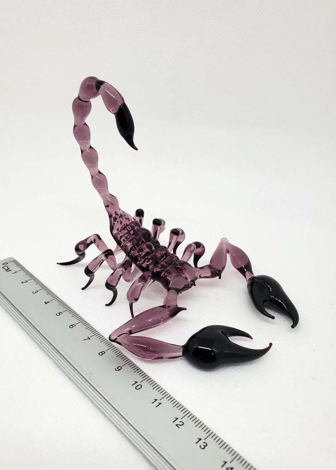 Purple Scorpion figurine Purple Glass Scorpion Figurine | Etsy