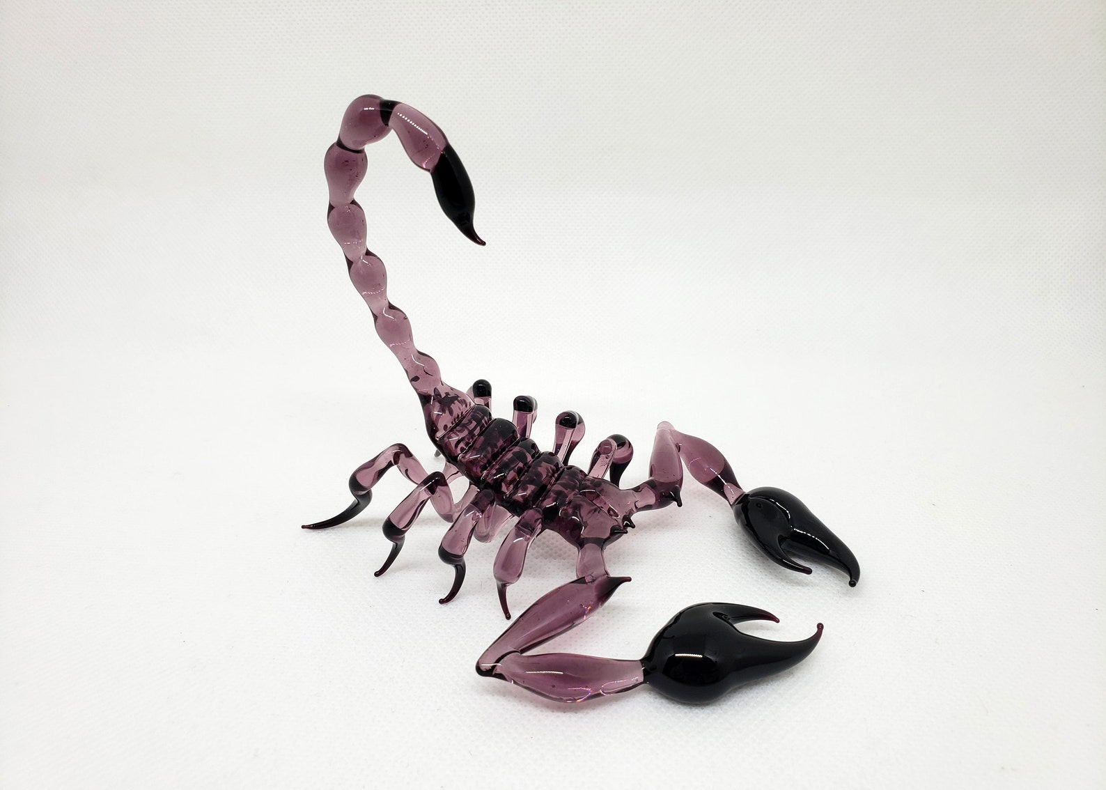 Purple Scorpion Figurine, Purple Glass Scorpion Figurine, Handblown ...