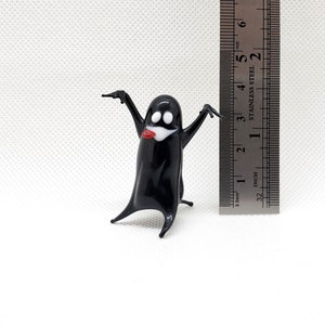 Glass Ghost Figurine, Figurine Ghost, Little Glass Ghost, Miniature ...