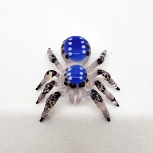 Glass figurine Jumping Spider Glass Brown Spider Handblown | Etsy