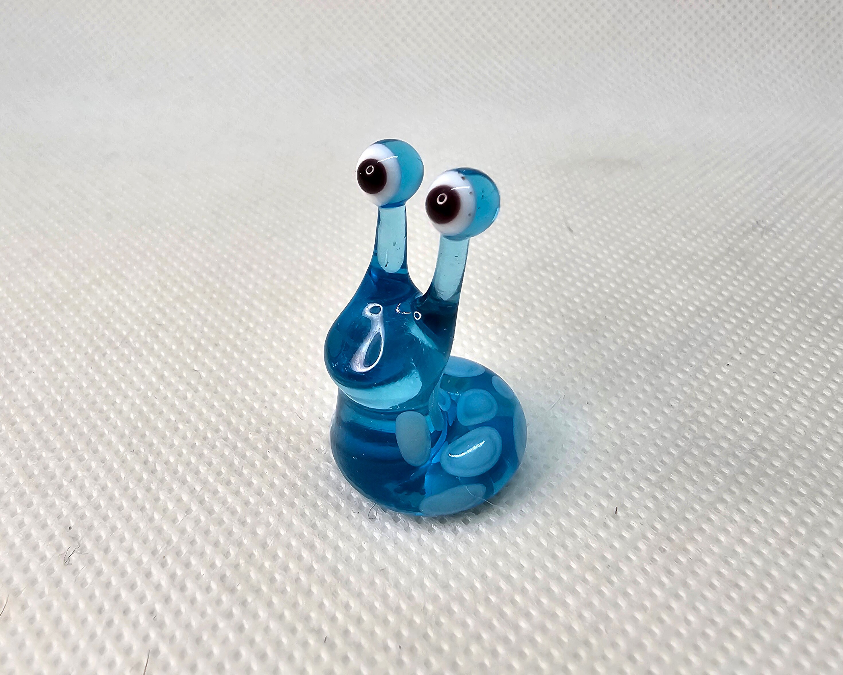 Miniature Crazy Slug, Blown Glass Slug, Art Glass, Glass Slug Miniature ...