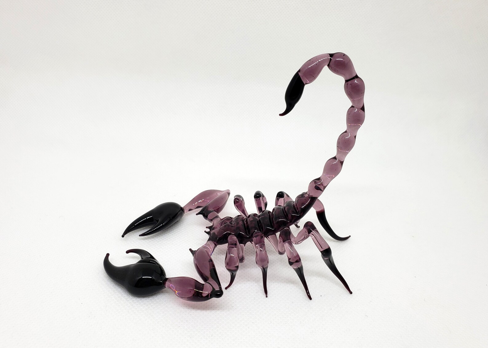 Purple Scorpion Figurine, Purple Glass Scorpion Figurine, Handblown ...