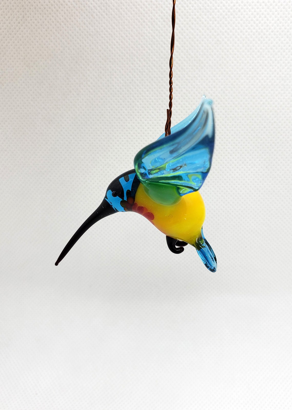 Glass Hummingbird figurine Flying birds hummingbird Glass | Etsy