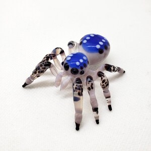 Glass figurine Jumping Spider Glass Brown Spider Handblown | Etsy