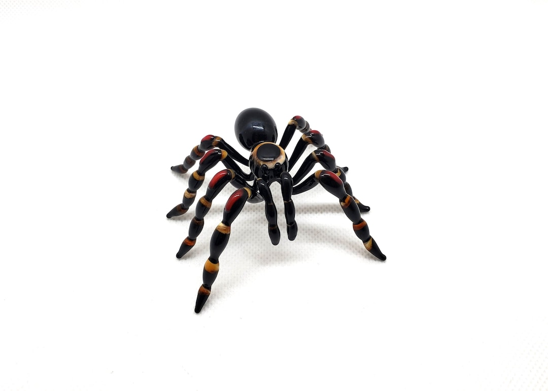 Glass Figurine Tarantula, Hand Blown Glass Tarantula, Blown Glass ...