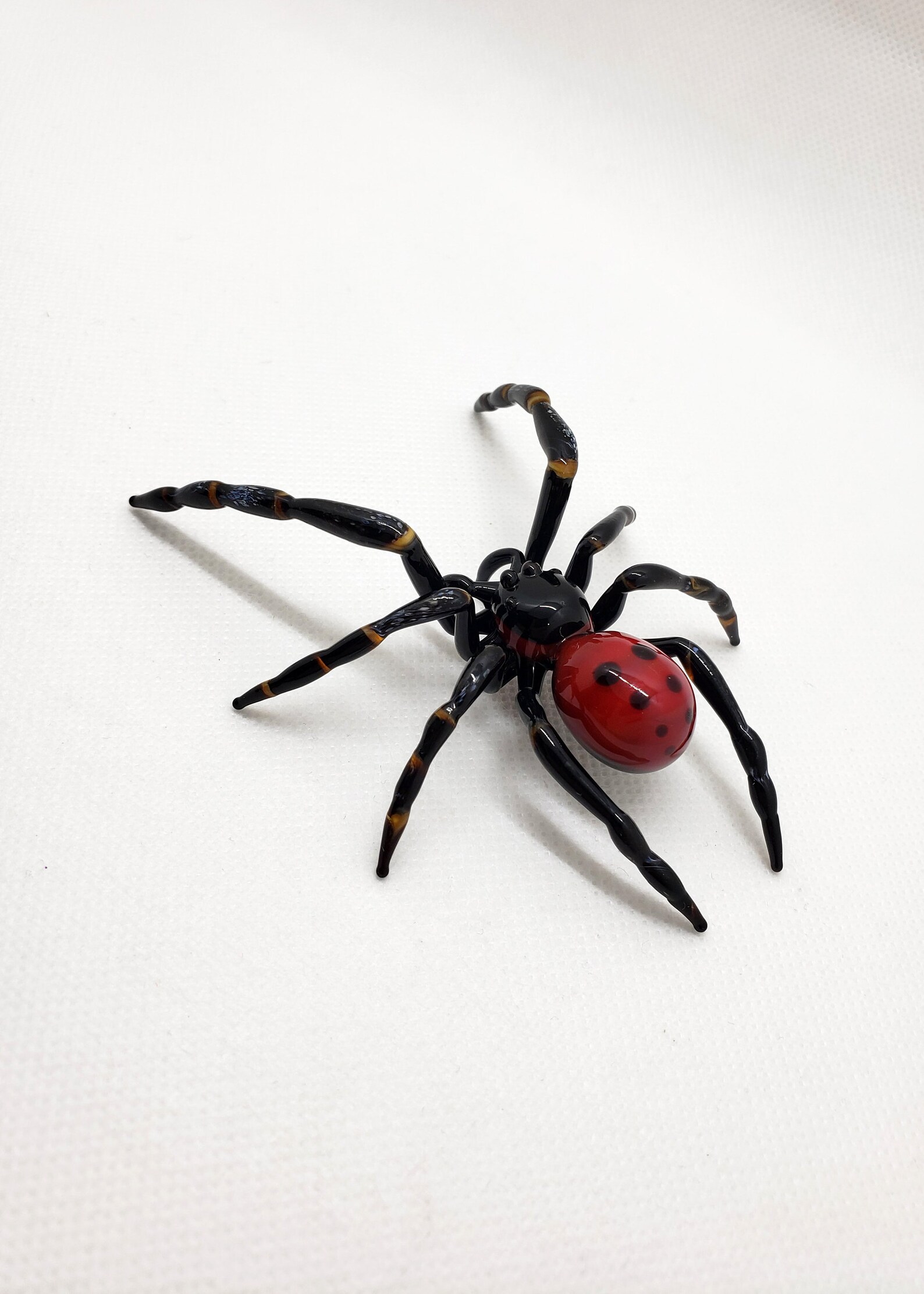 Tarantula Glass Figurine, Hand Blown Glass Tarantula, Blown Glass ...